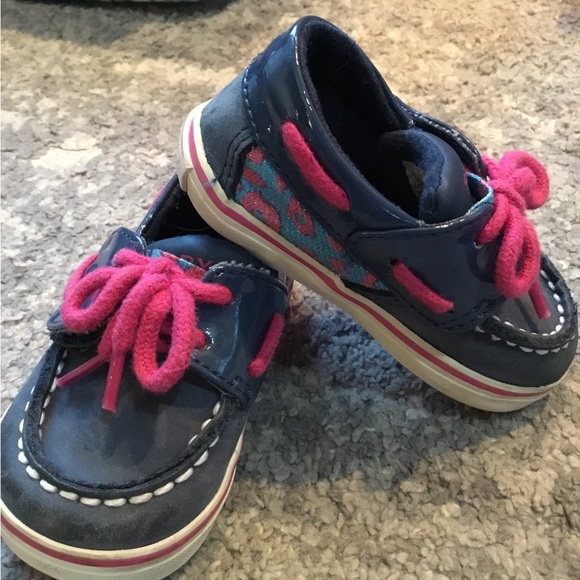 Sperry | Shoes | Sperry Top Sider Intrepid Crib Jr Pink Blue Boat ...